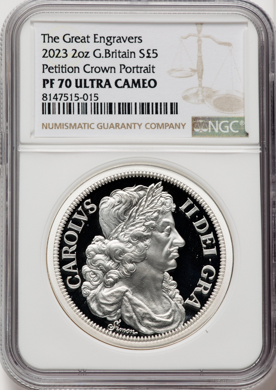 Charles III silver Proof Petition Crown - Portrait 5 Pounds (2 oz) 2023 ...