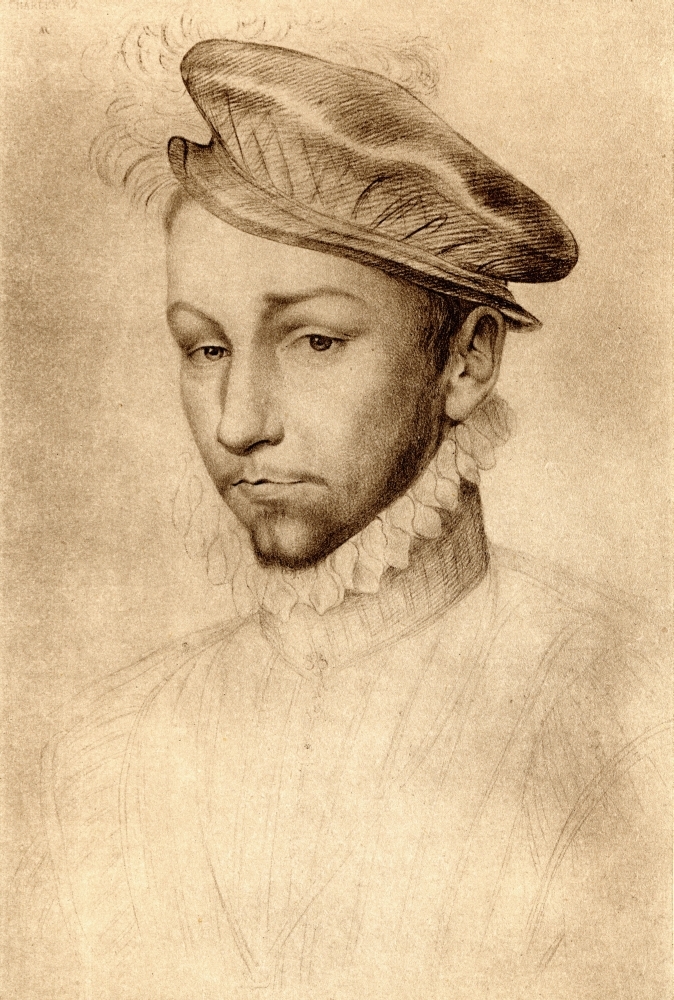 Charles Ix 1550-1574 King Of France. From An Engraving After A Drawing ...