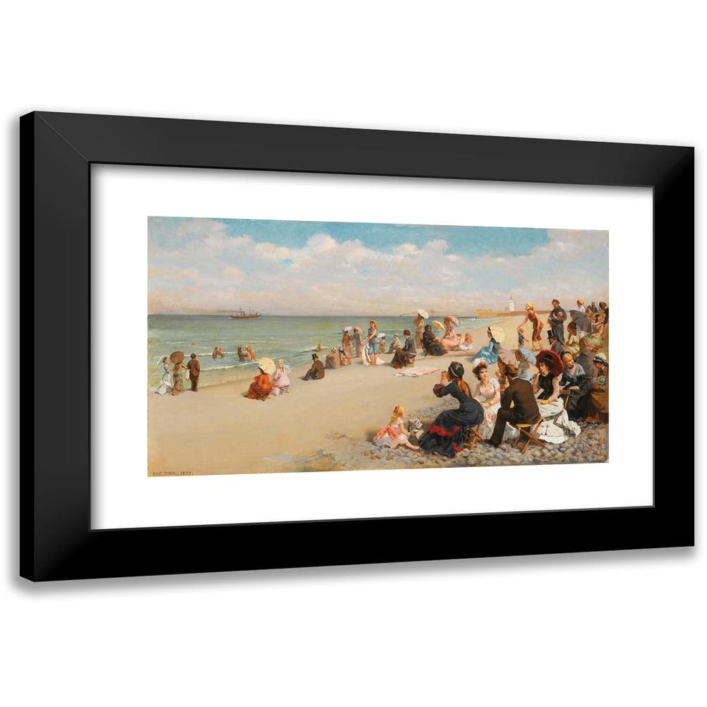 Charles-Jean-Auguste Escudier 24x15 Black Modern Framed Museum Art ...