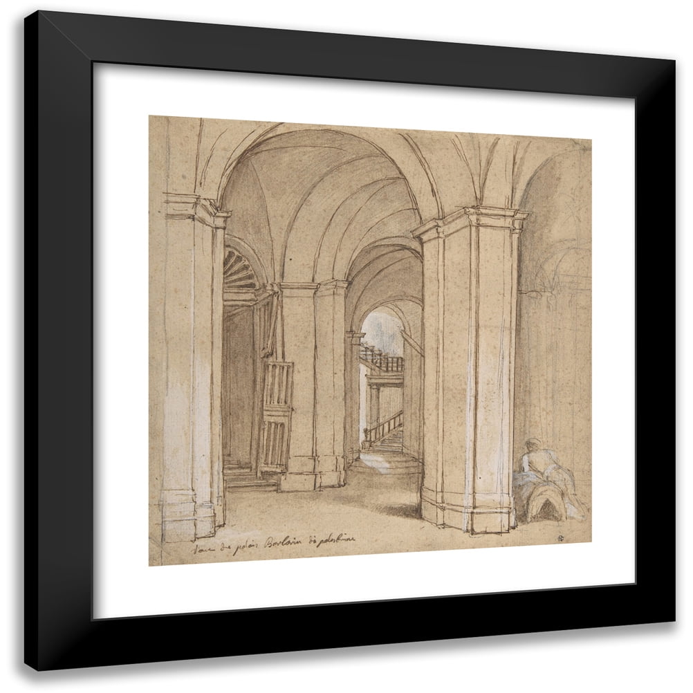 Charles-Joseph Natoire 20x20 Black Modern Framed Museum Art Print ...