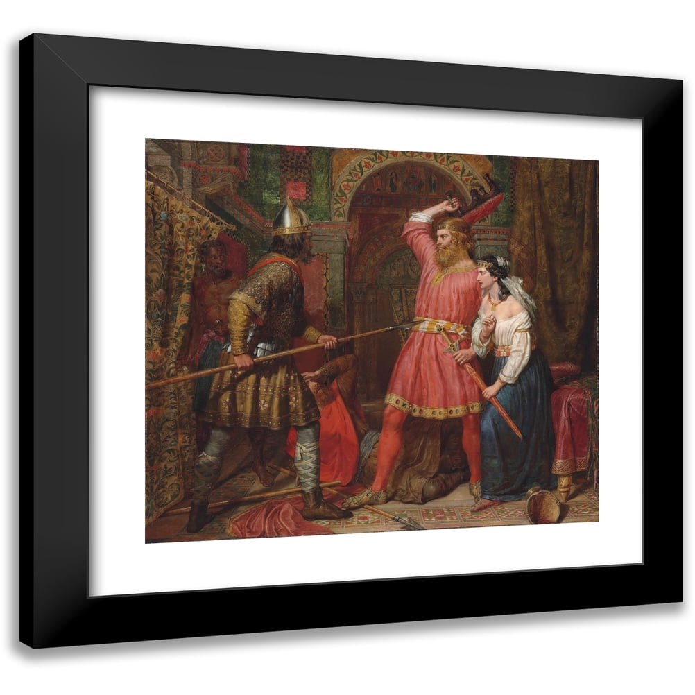 Charles Landseer 22x20 Black Modern Framed Museum Art Print Titled ...