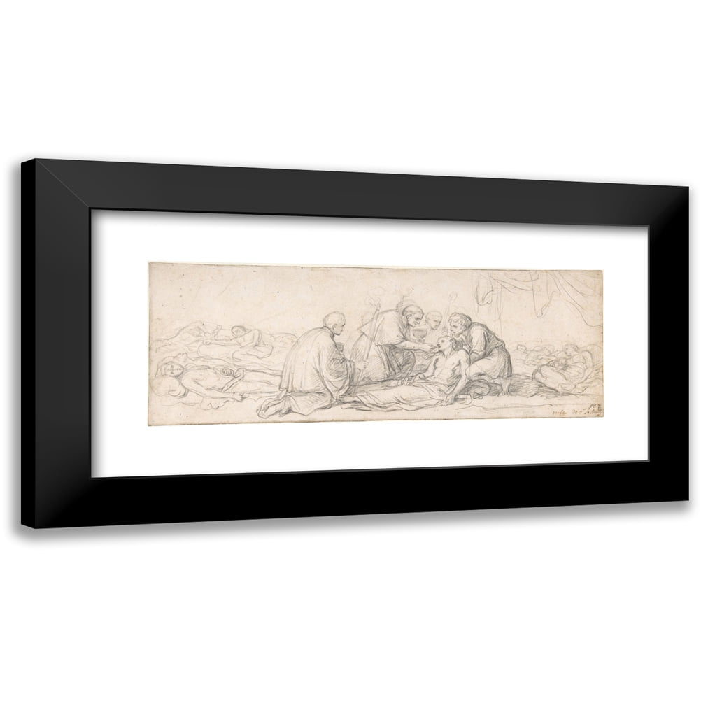 Charles Le Brun 18x9 Black Modern Framed Museum Art Print Titled - St ...
