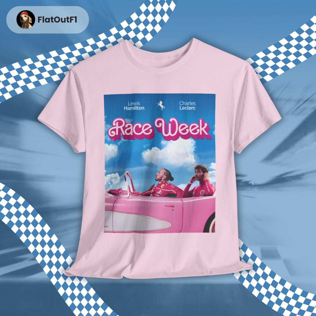 Charles Lec.lerc! and Lewis Hamilton T-Shirt, Cute Pink Comfortable ...