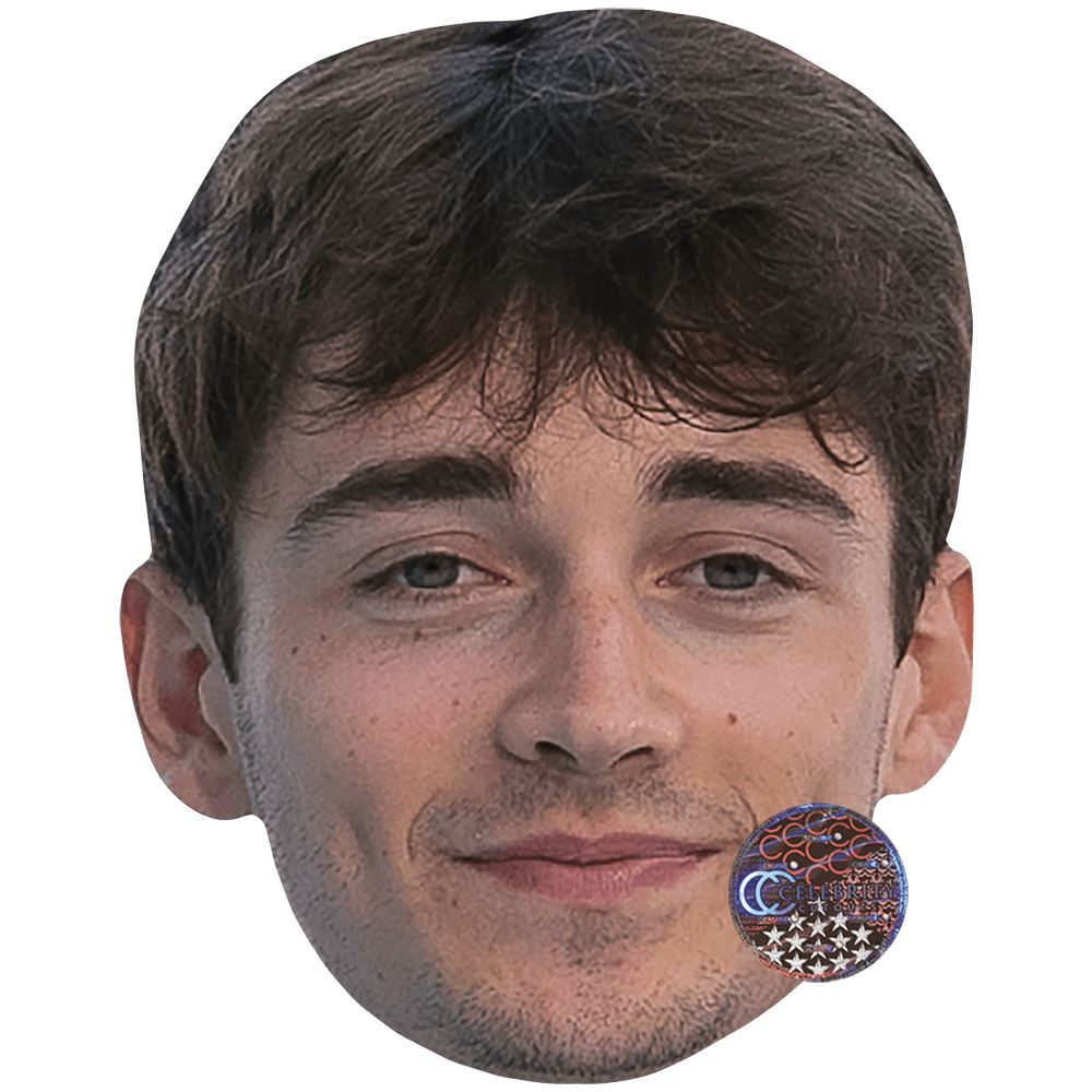 Charles Leclerc (Brown Hair) Celebrity Mask, Flat Card Face, Fancy ...
