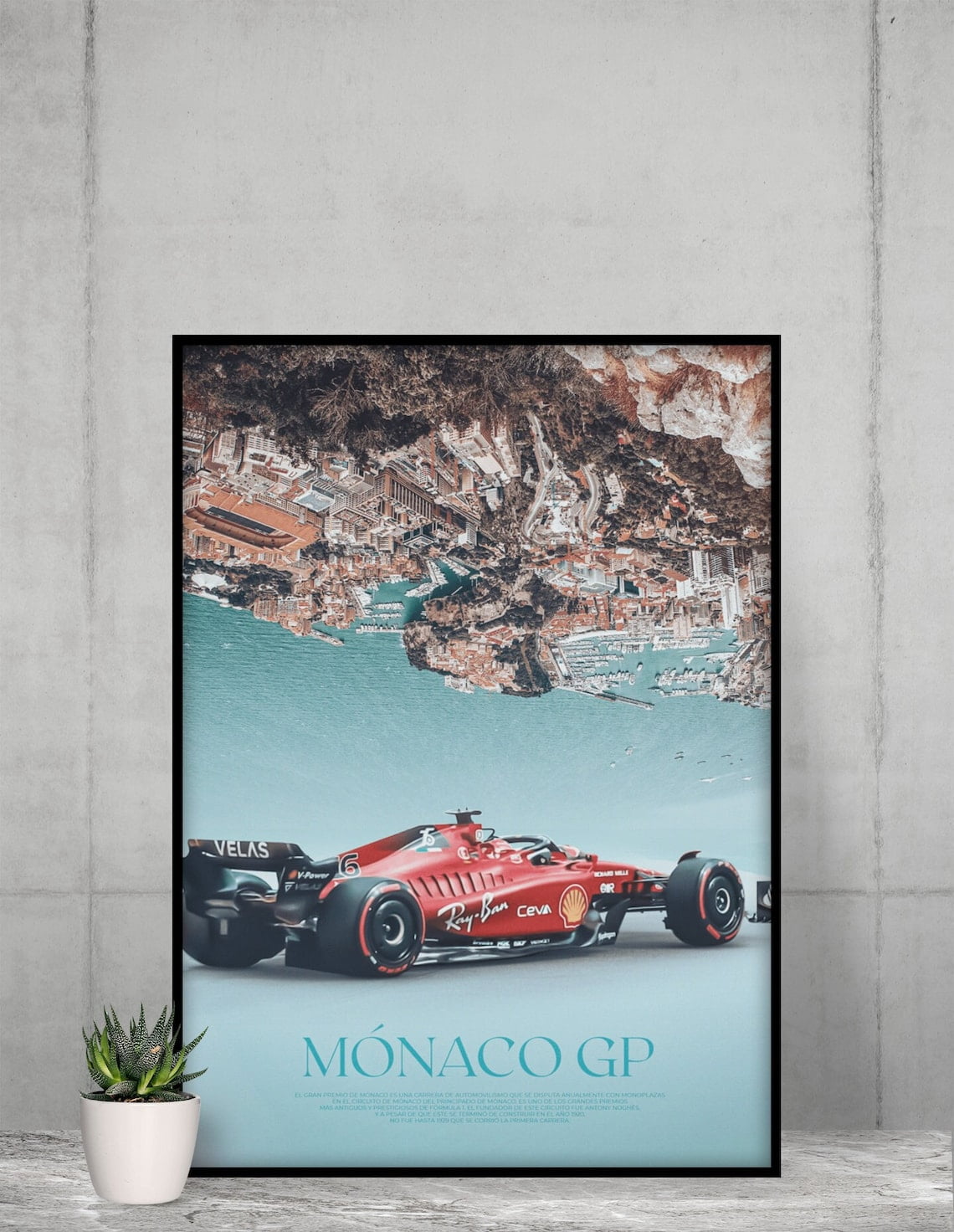 Charles Leclerc Poster Formula 1 Wall Art Chales Leclerc Sim Racing ...