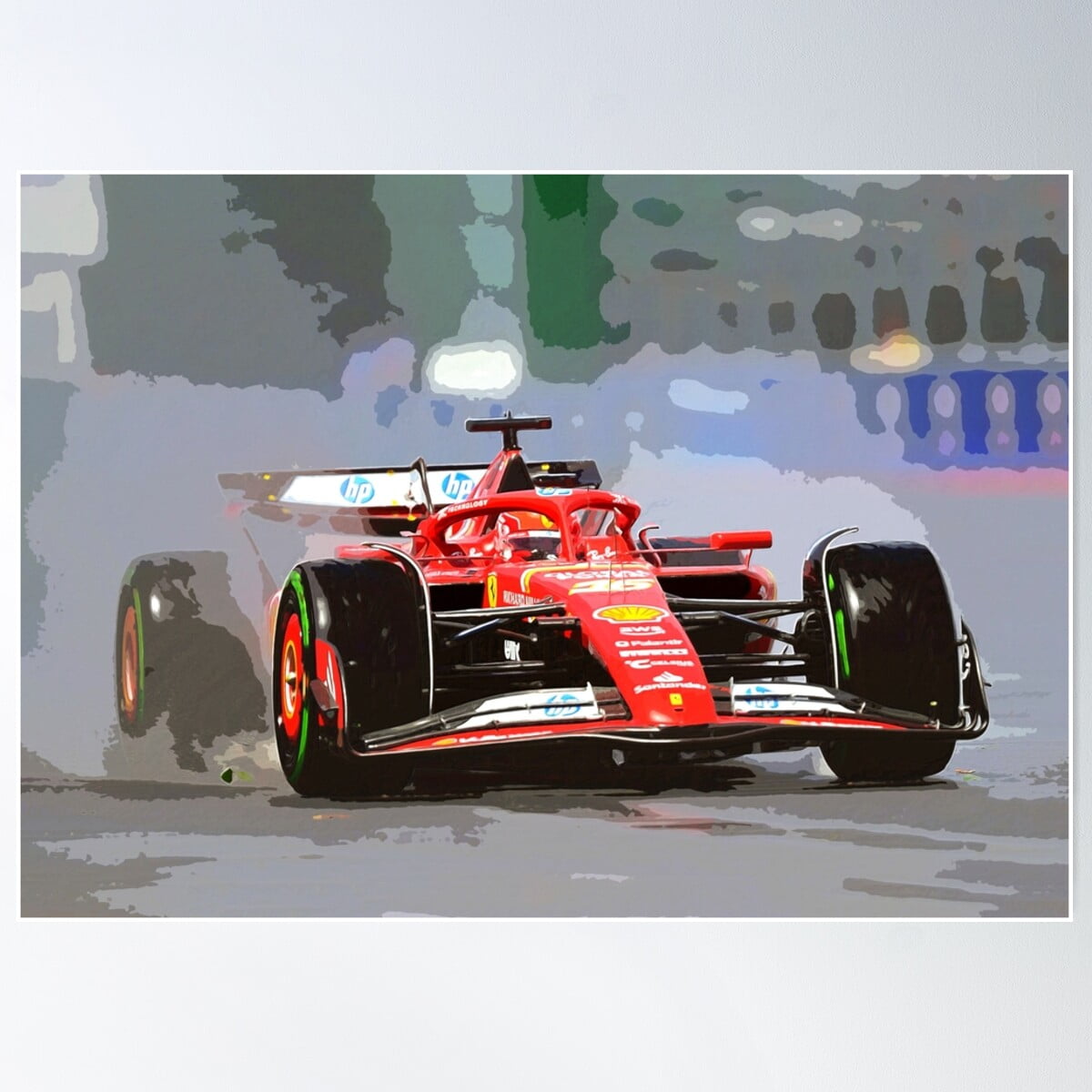 Charles Leclerc Racing His 2024 F1 Car During The Canadian Grand Prix ...