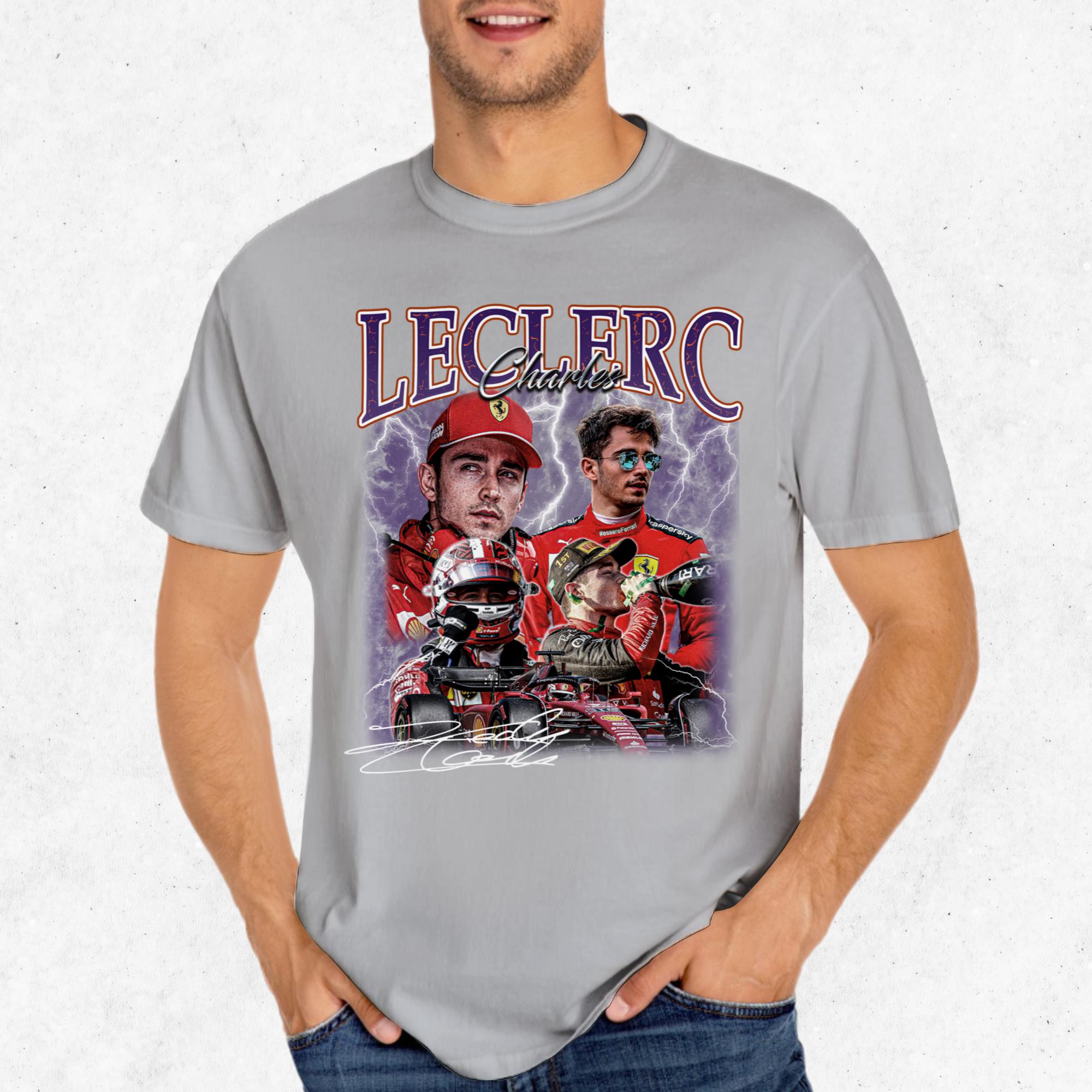 Charles Leclerc Racing T-Shirt: Exclusive F1 Ferrari Fan Merch ...