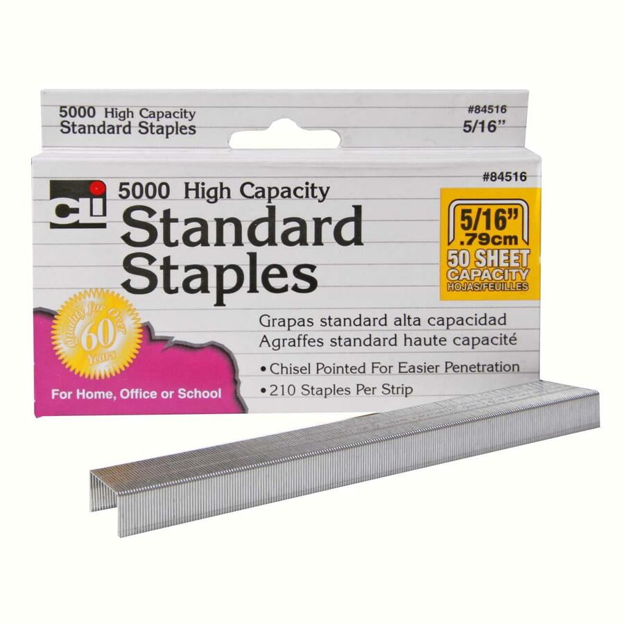 Charles Leonard- Inc LEO84516 Standard Chisel Staples- .31 in ...