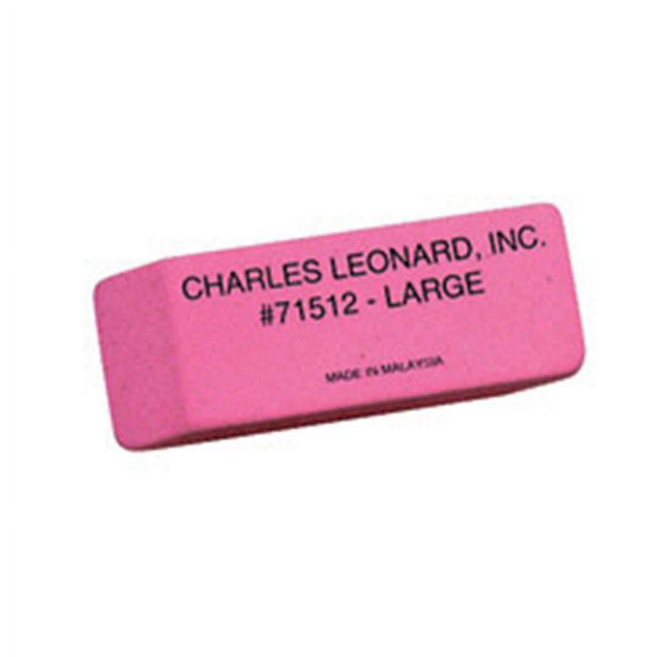 Charles Leonard Large Pink Economy Wedge Erasers - Walmart.com