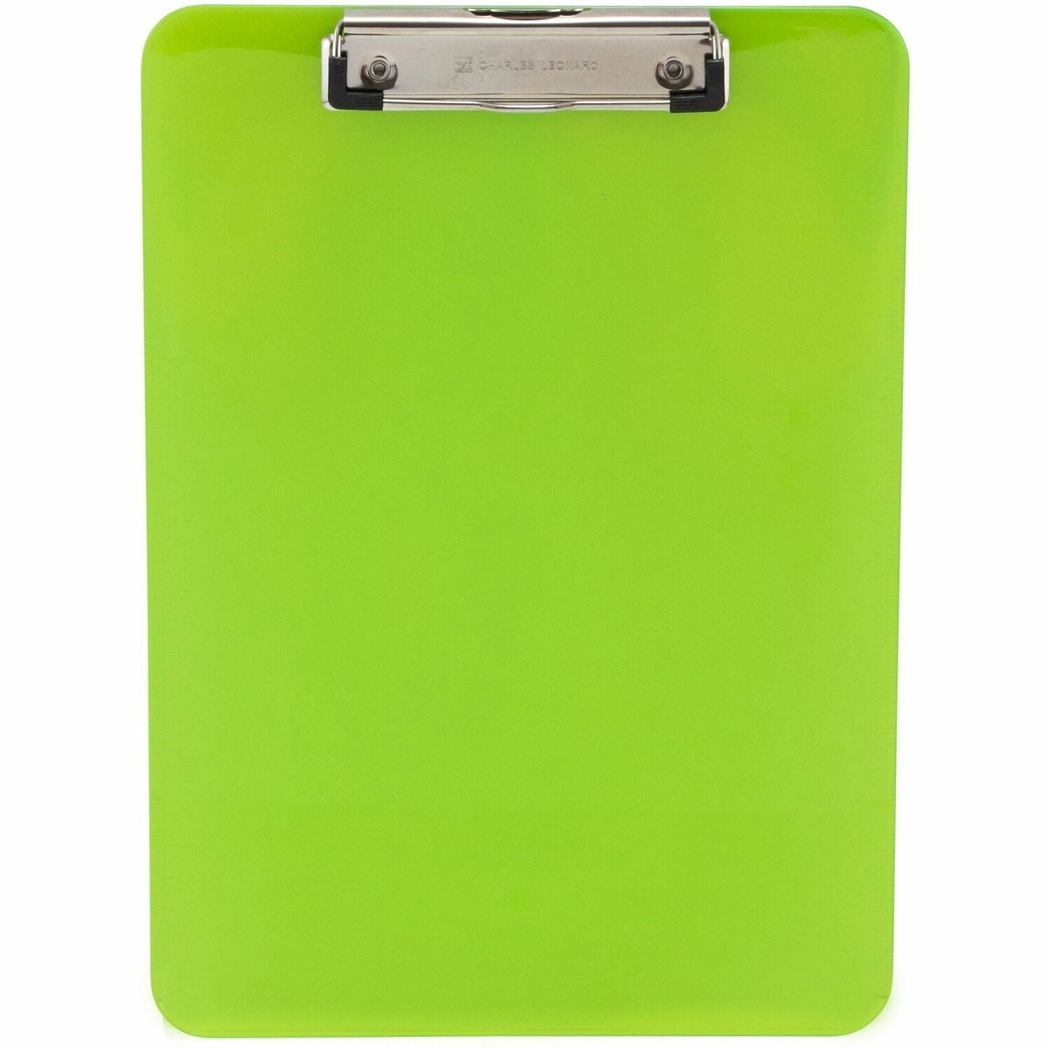 Charles Leonard Plastic Clipboard Rubber Grip 9"x1/2"x12-3/4" Neon ...