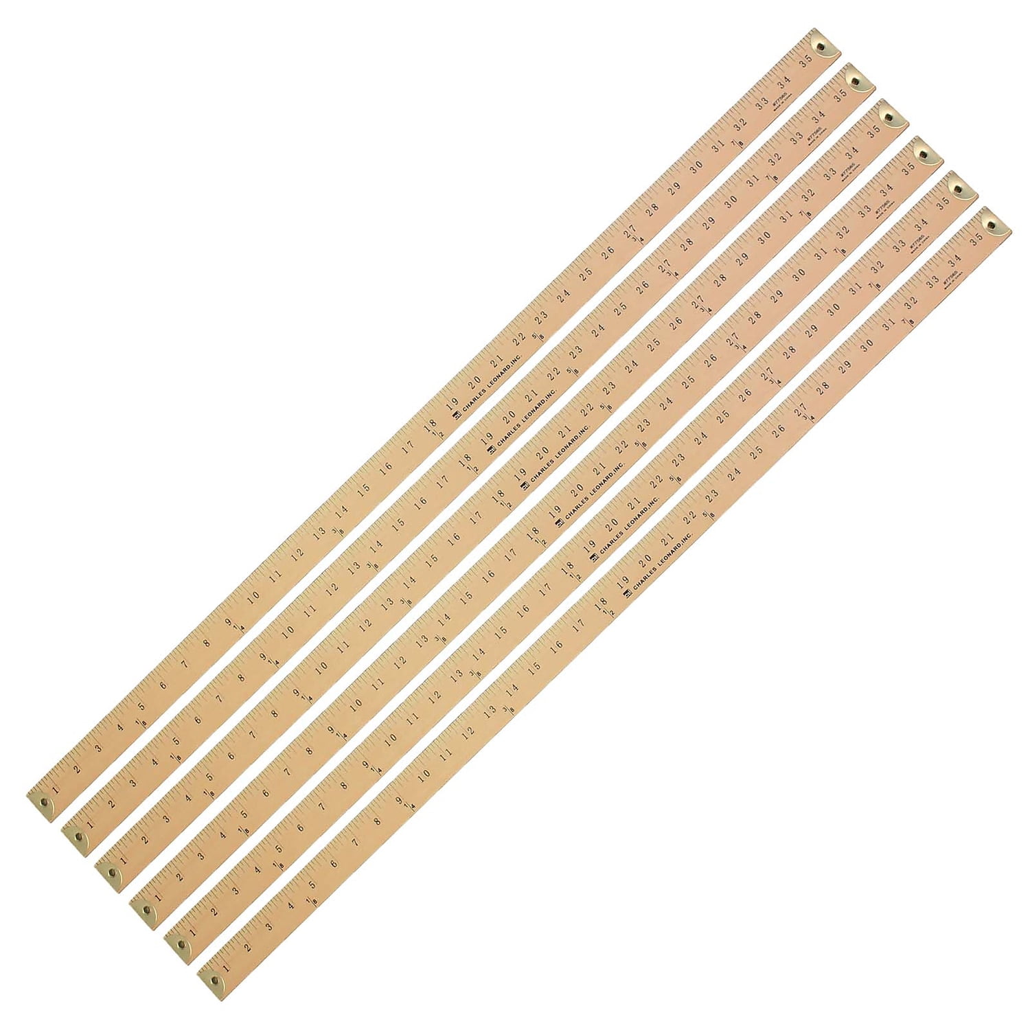 Charles Leonard Wood Yardstick, 6 Count - Walmart.com