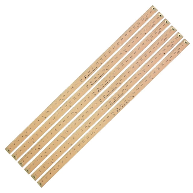 Charles Leonard Wood Yardstick, 6 Count - Walmart.com
