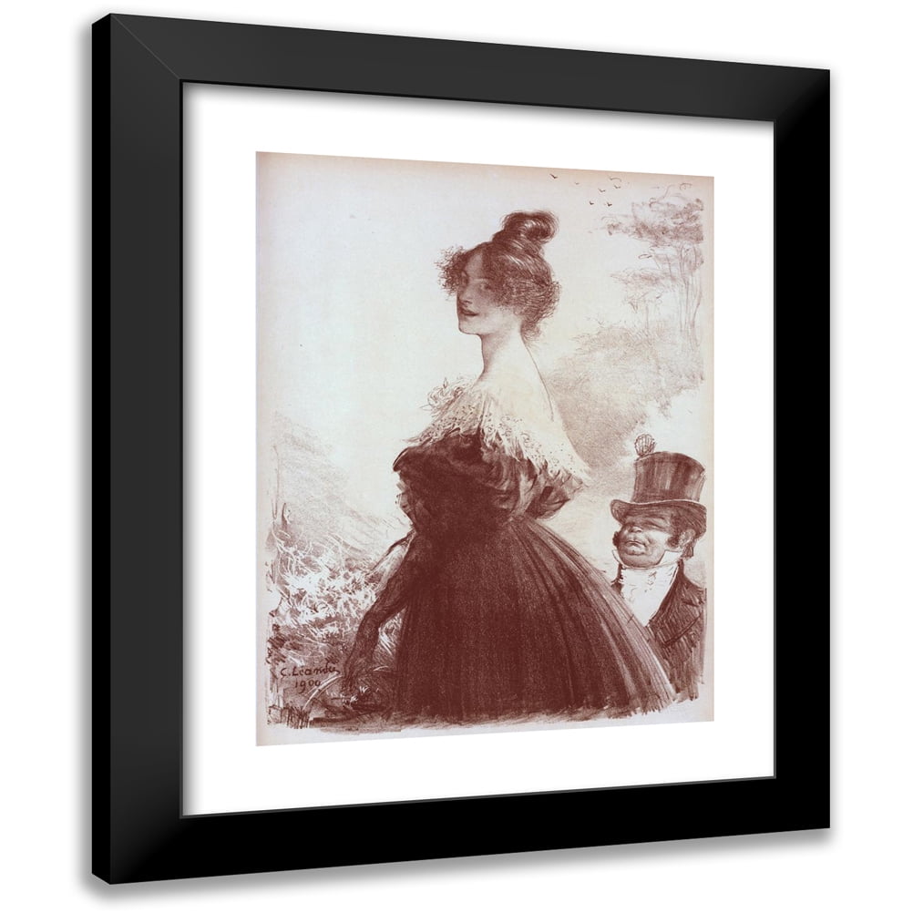 Charles-Lucien Léandre 12x14 Black Modern Framed Museum Art Print ...