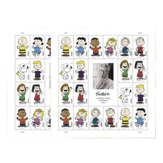 Charles M. Schulz USPS Forever US Postage Stamp 2 Sheets of 20 First ...