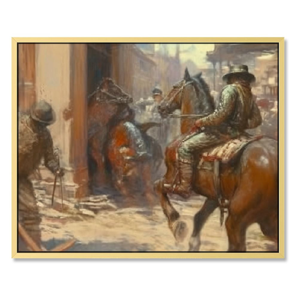 Charles Marion Russell Prints - In Without Knocking Canvas Prints - Old ...