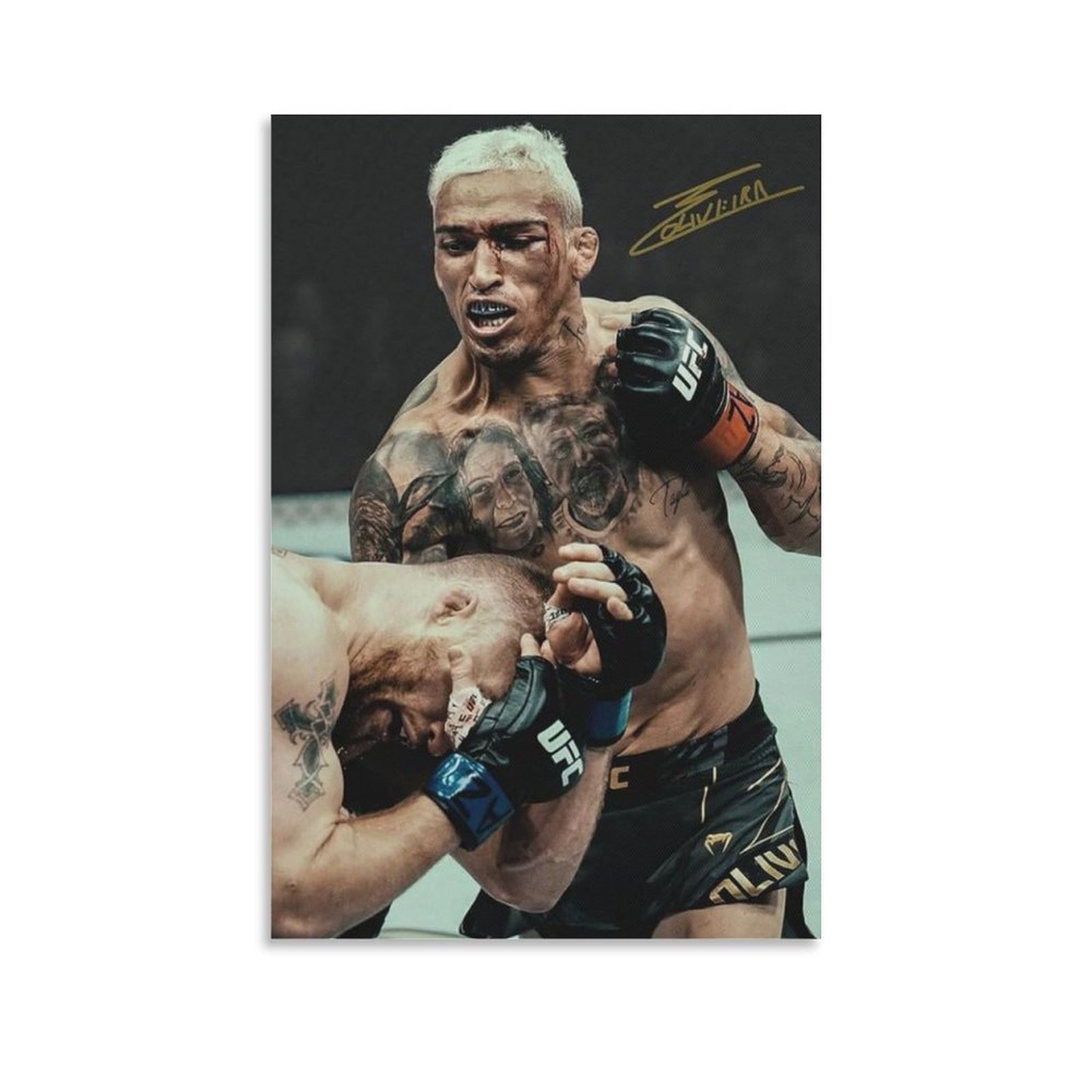 Charles Oliveira Poster Boxer Poster Cool Artworks Posters Art Print ...