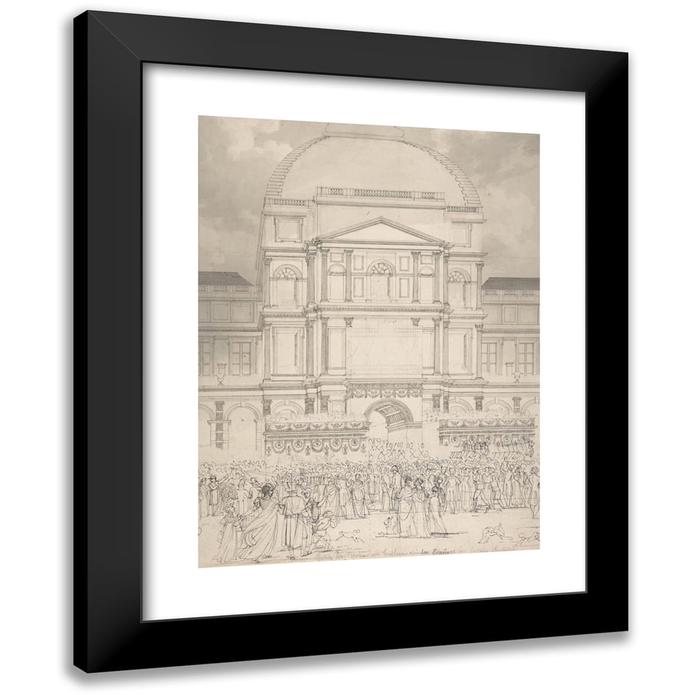 Charles Percier 19x24 Black Modern Framed Museum Art Print Titled ...