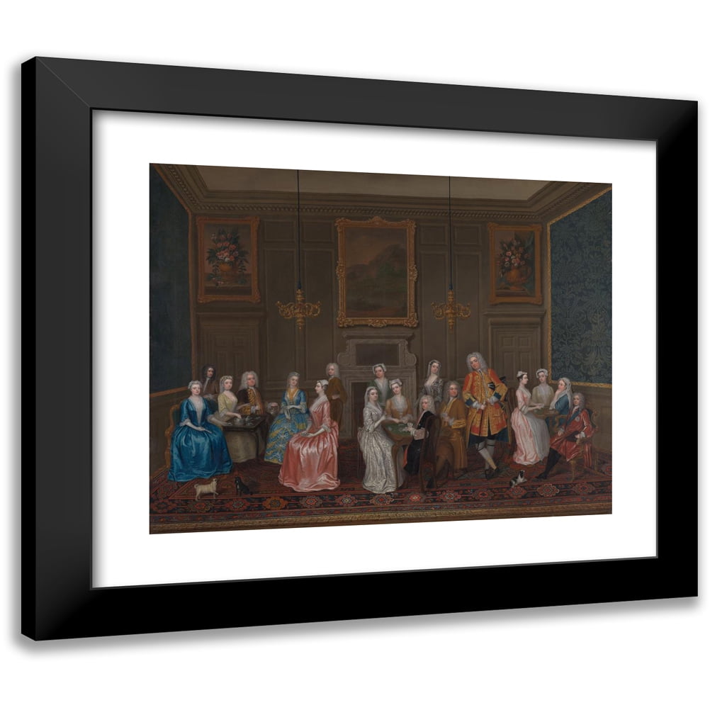 Charles Philips 24x20 Black Modern Framed Museum Art Print Titled - Tea ...