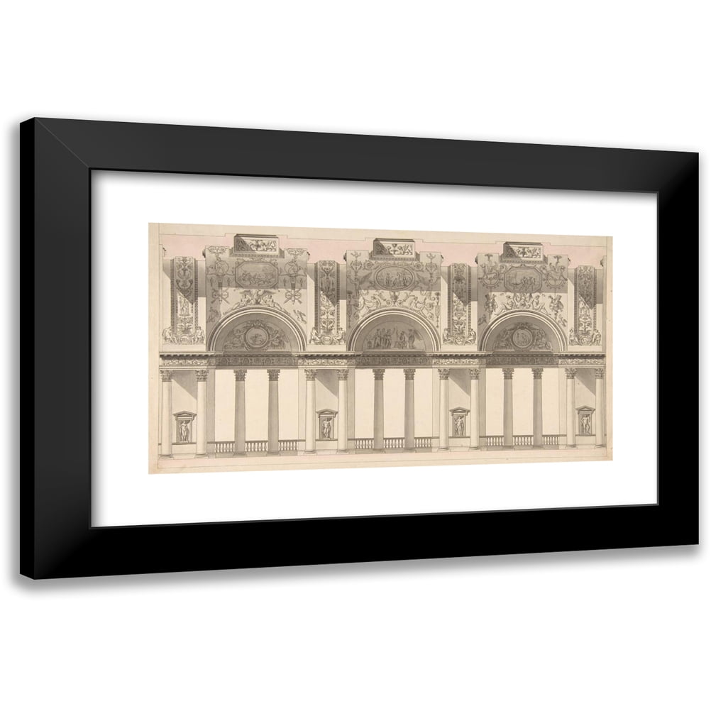 Charles Pierre Joseph Normand 24x15 Black Modern Framed Museum Art ...