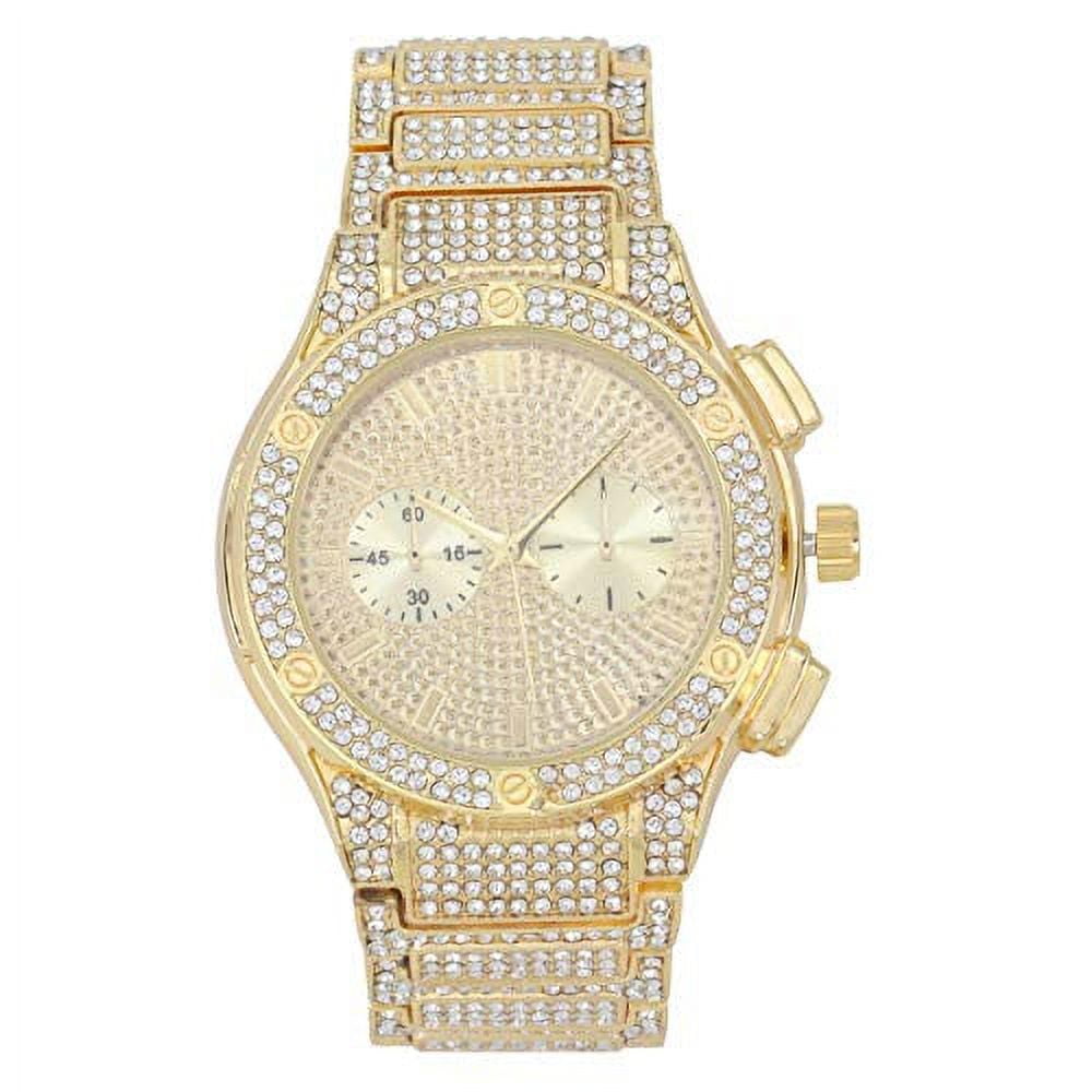 Charles Raymond Big Bling Hip Hop Watch Inspired by Name Brand - Mens ...