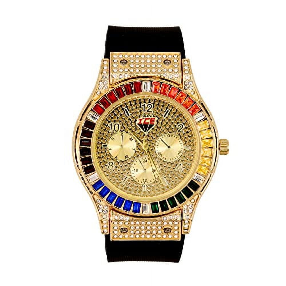 Charles Raymond Big Bling Watch Inspired by Hip Hop - Mens Iced Out ...