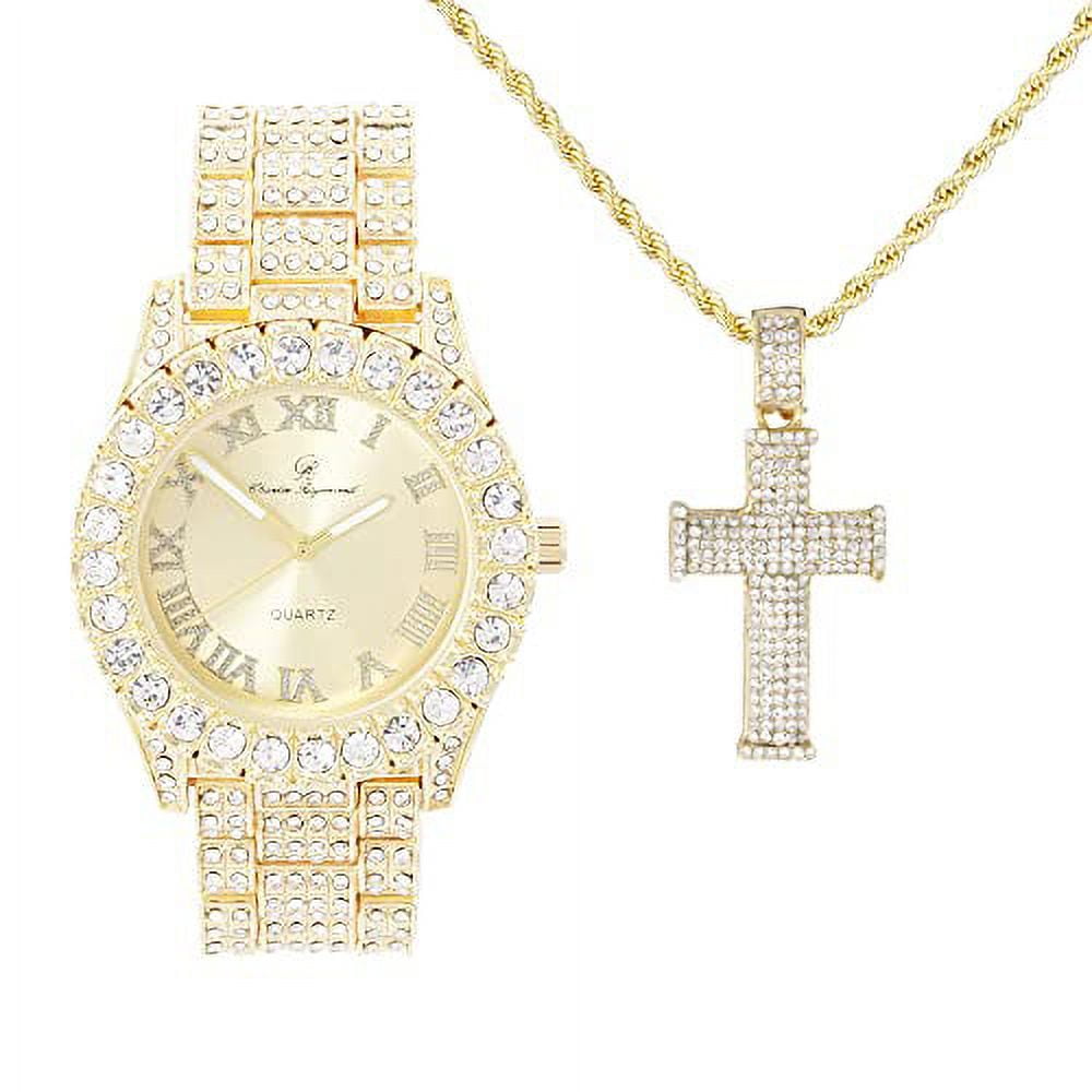 Charles Raymond Bling-ed Out Rapper Favorites - Ice'd Pendant with Gold ...