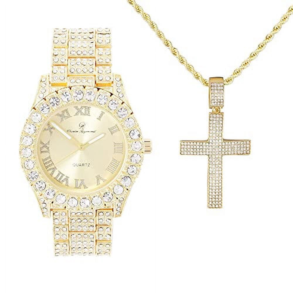 Charles Raymond Bling-ed Out Rapper Favorites - Ice'd Pendant with Gold ...