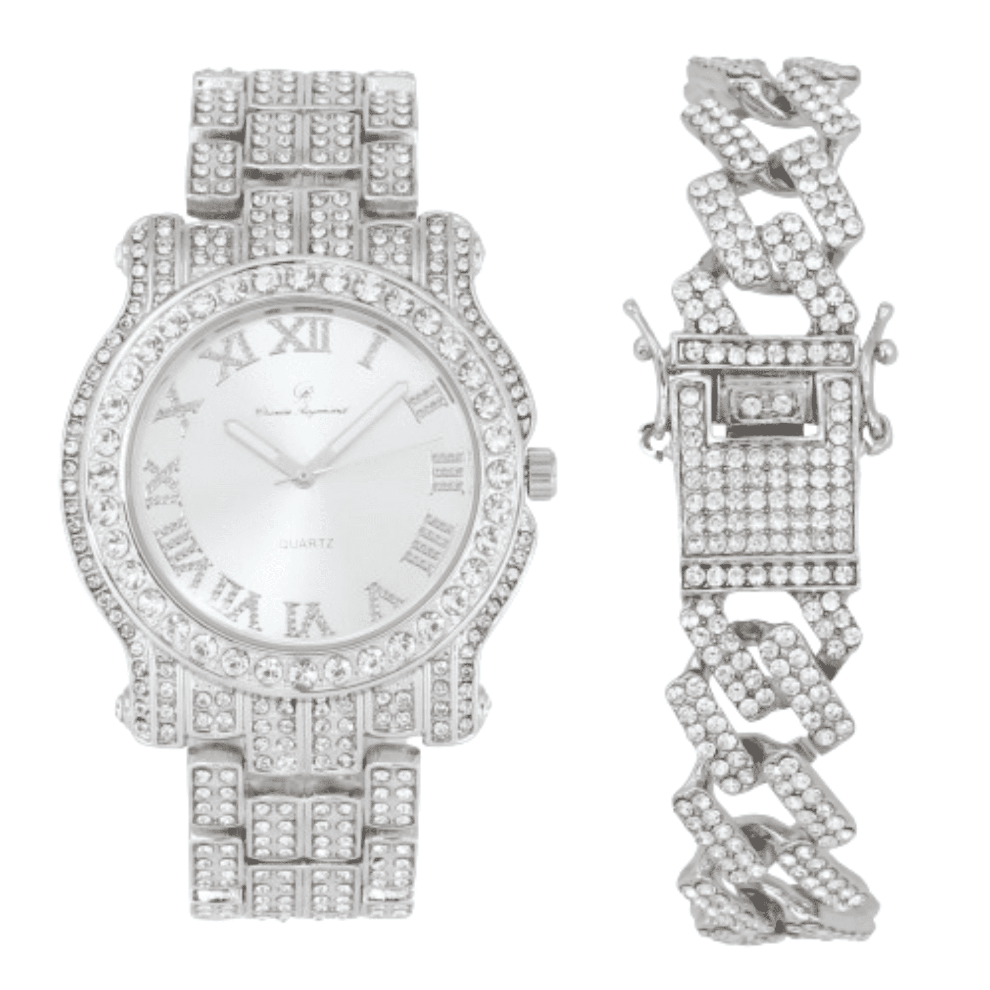 Charles Raymond Bling-ed Out Ultimate Hip Hop Royalty Mens Watch w/Easy ...