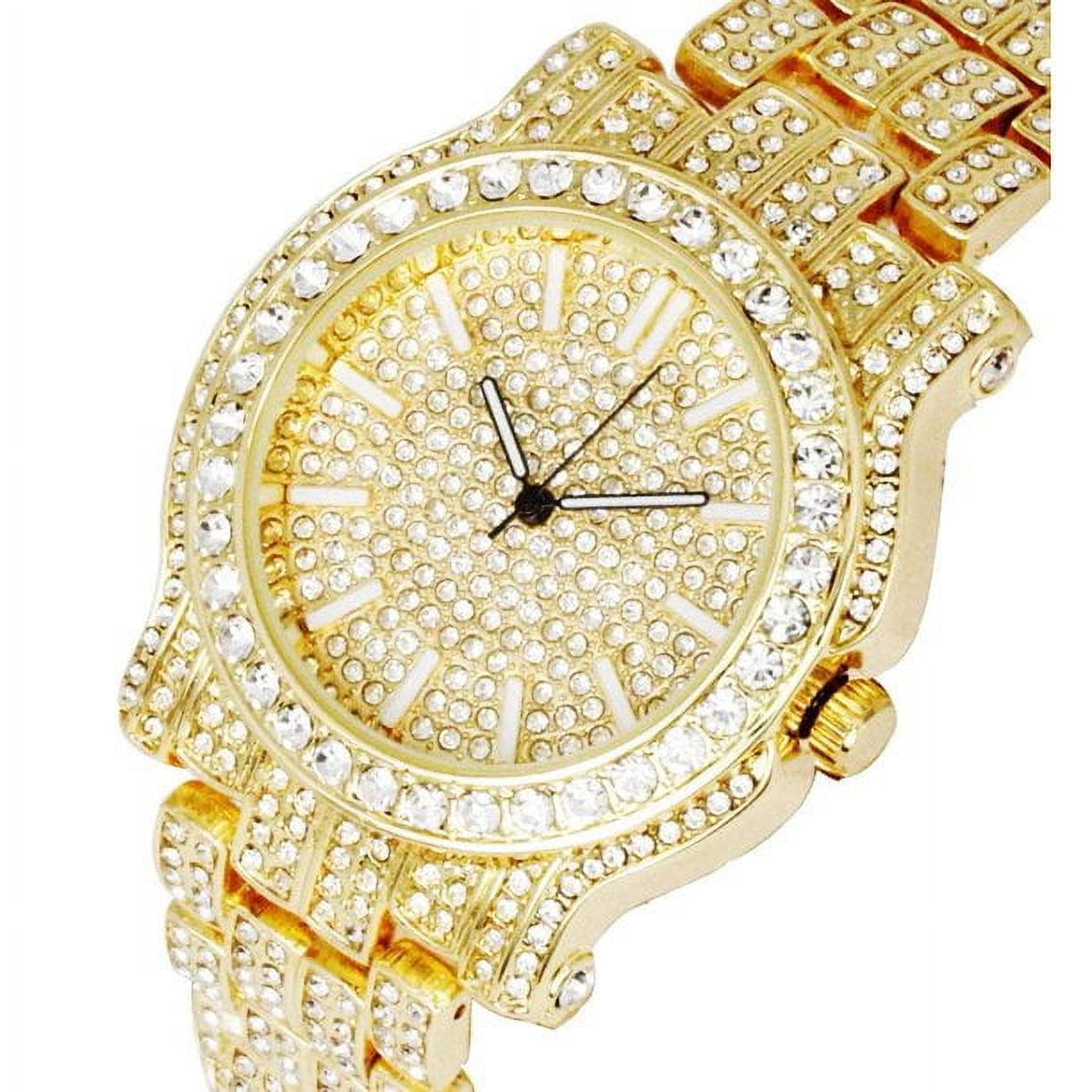 Charles Raymond Bling-ed Out Ultimate Hip Hop Royalty Mens Watch w/Easy ...