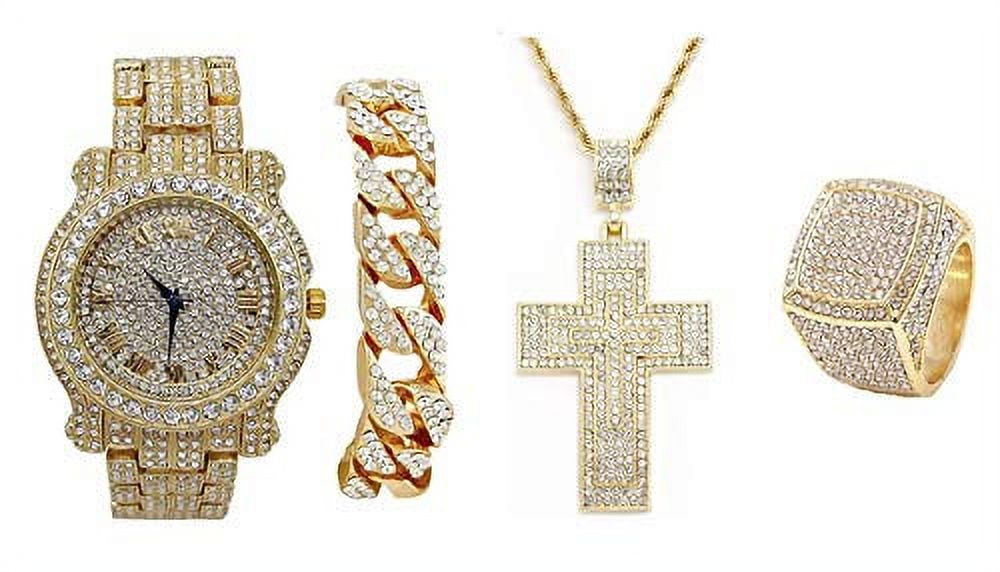 Charles Raymond Blinged Out Hip Hop Cross Pendant - Iced out Luxury ...