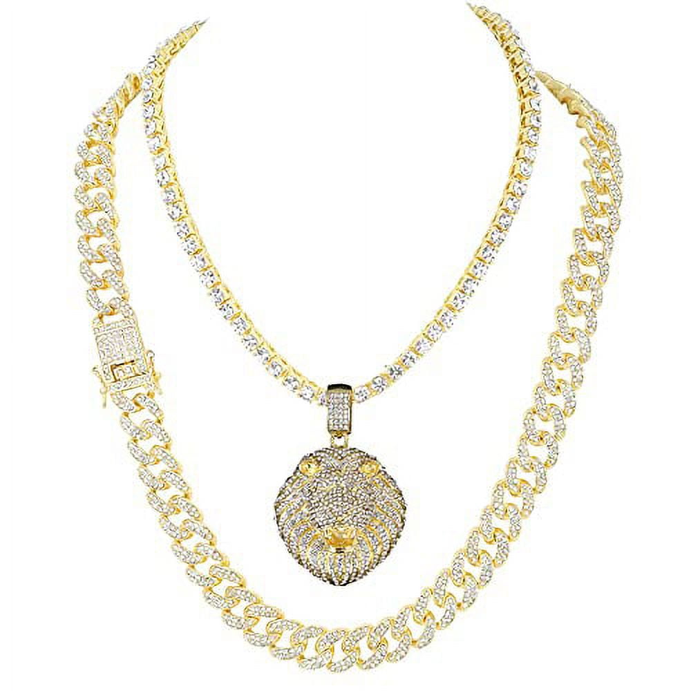 Charles Raymond Blinged Out Pave Hip Hop Jewelry - New Thick Iced out ...
