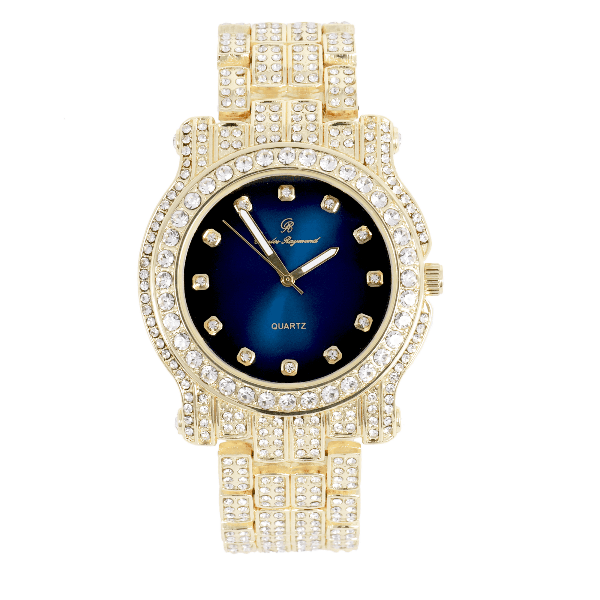 Charles Raymond Blinged Out Ultimate Gold Hip Hop Royalty Mens Iced Out ...