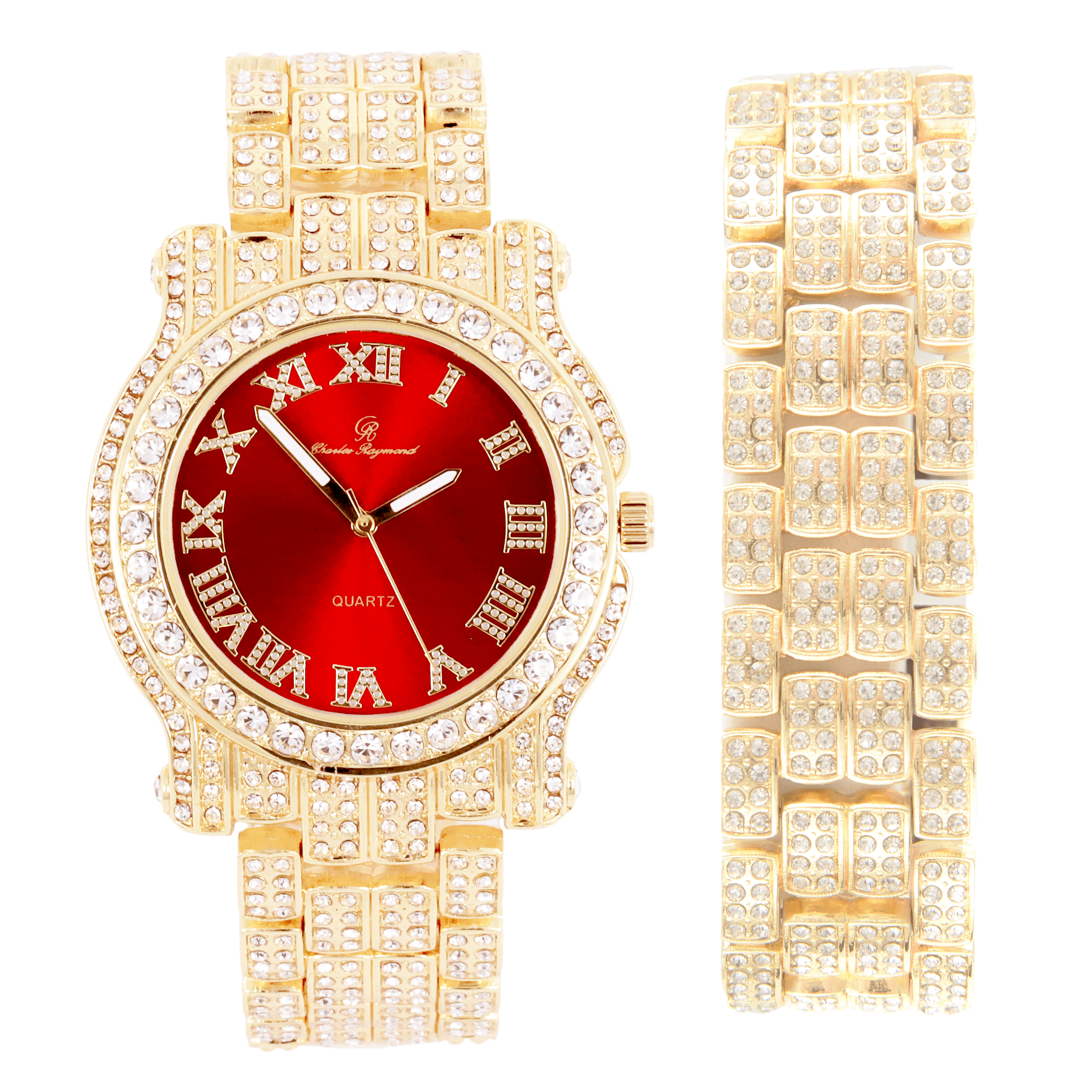 Charles Raymond Blinged Out Ultimate Gold Hip Hop Royalty Mens ...