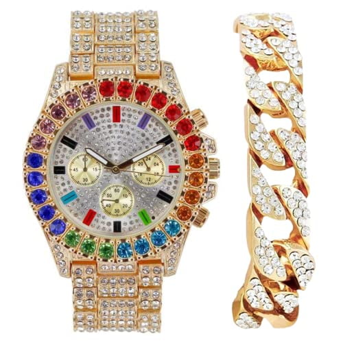 Charles Raymond Iced Out Mens Color on Blast Watch Single or Combo Sets ...