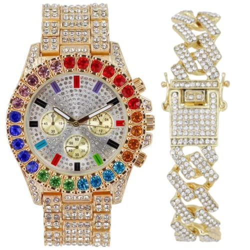 Charles Raymond Iced Out Mens Color on Blast Watch Single or Combo Sets ...