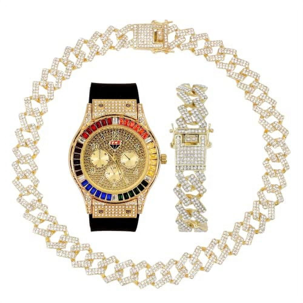 Charles Raymond Iced Out Mens Color on Blast Watch Single or Combo Sets ...