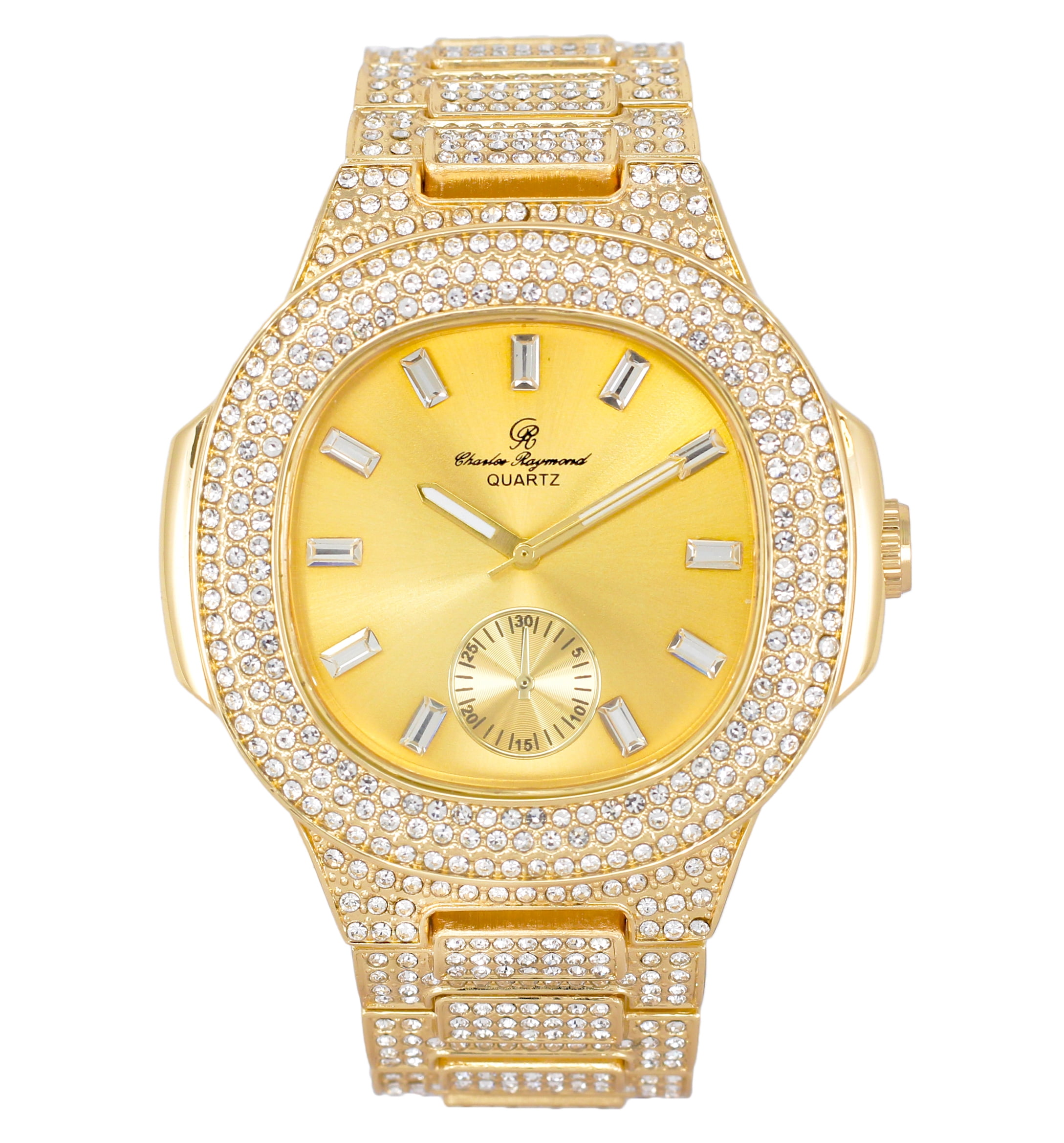 Charles Raymond Iced-out Oversized Diamonds or Hip Hop Baguette Diamonds for The Luxurious King ...