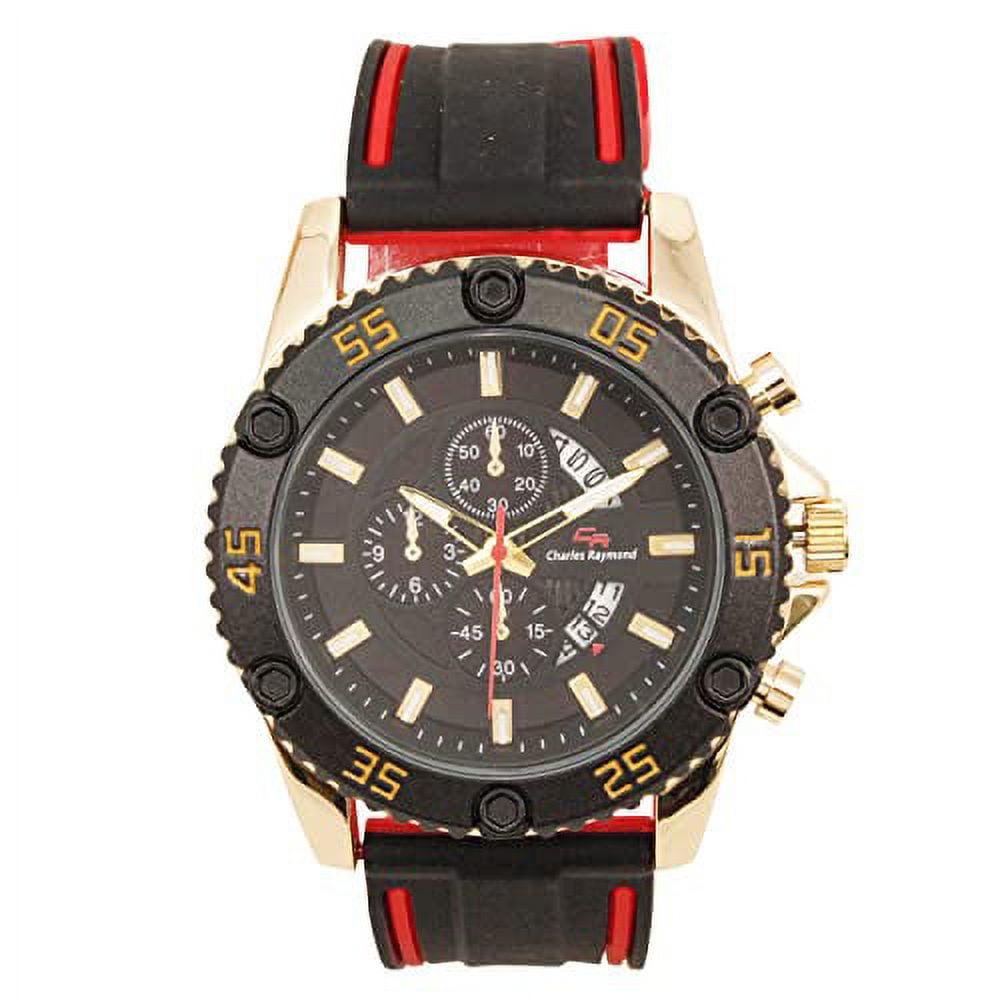 Charles Raymond New Fashion Mens Watches Luxury Silicone Sport Watch ...