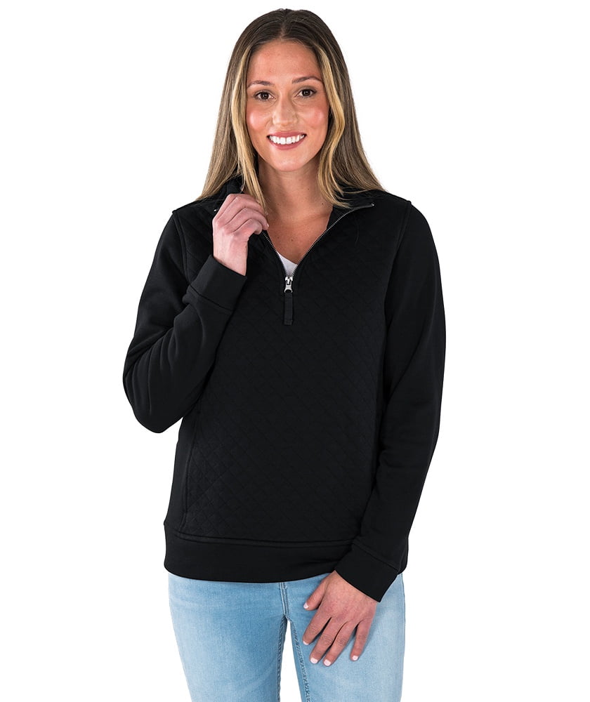 Charles River Apparel 5368 Women's Franconia Quilted Pullover-Black-L ...