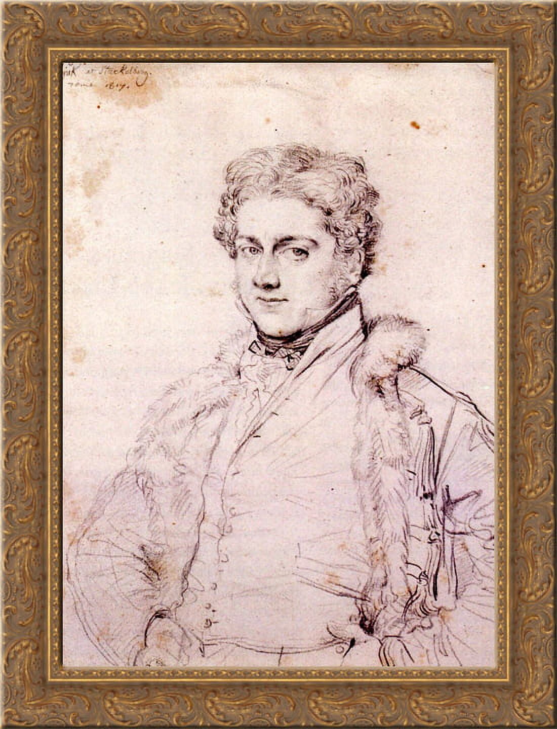 Charles Robert Cockerell 24x18 Gold Ornate Wood Framed Canvas Art by ...