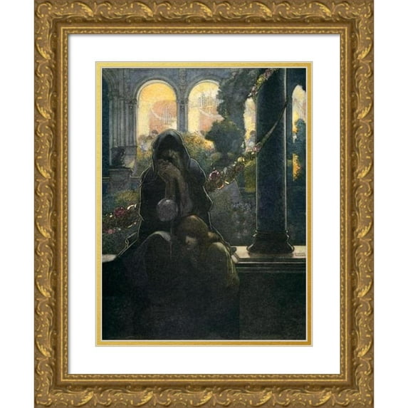 Charles Robinson 14x18 Gold Ornate Wood Frame and Double Matted Museum ...