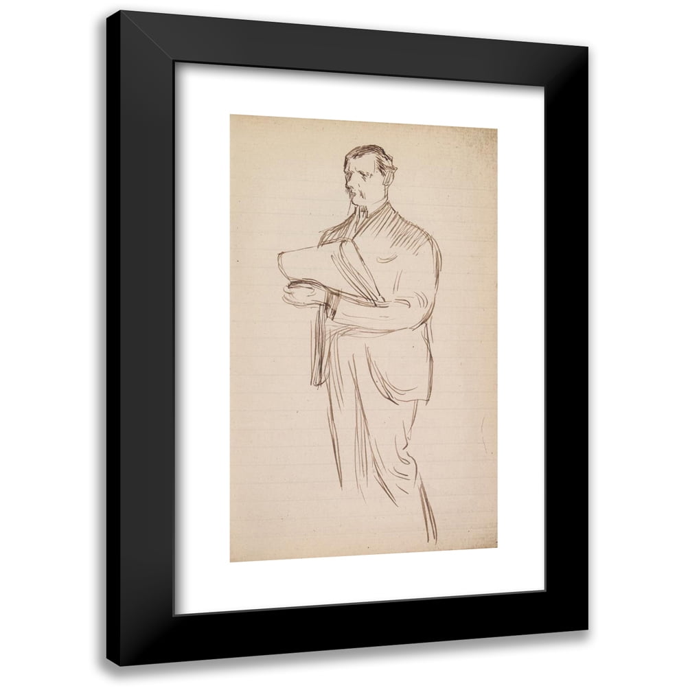 Charles Samuel Keene 10x14 Black Modern Framed Museum Art Print Titled ...