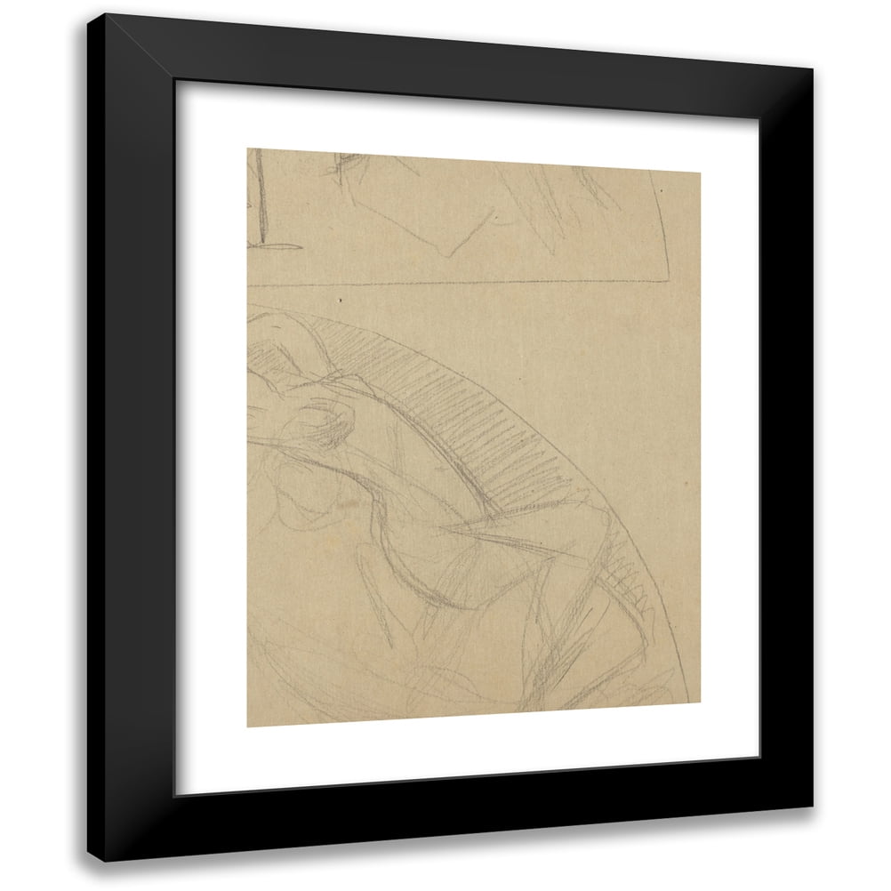 Charles Sprague Pearce 12x14 Black Modern Framed Museum Art Print Titled - Figure Study (1890 ...