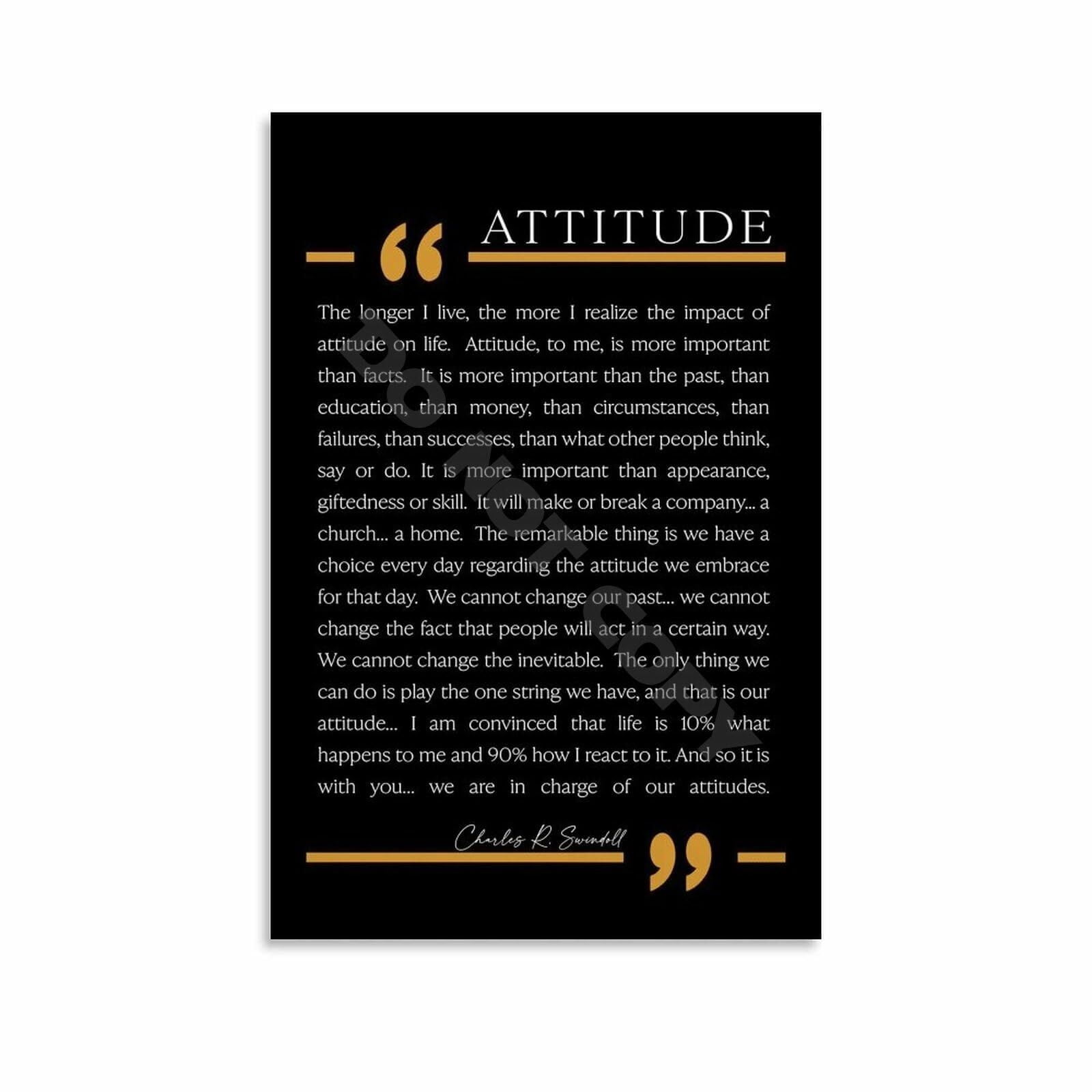 Charles Swindoll Attitude Poem Poster Quotes Inspirational Poster Wall ...
