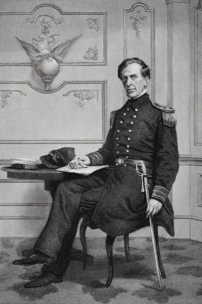 Charles Wilkes 1798 To 1877 American Naval Officer Who Explored Area Of ...