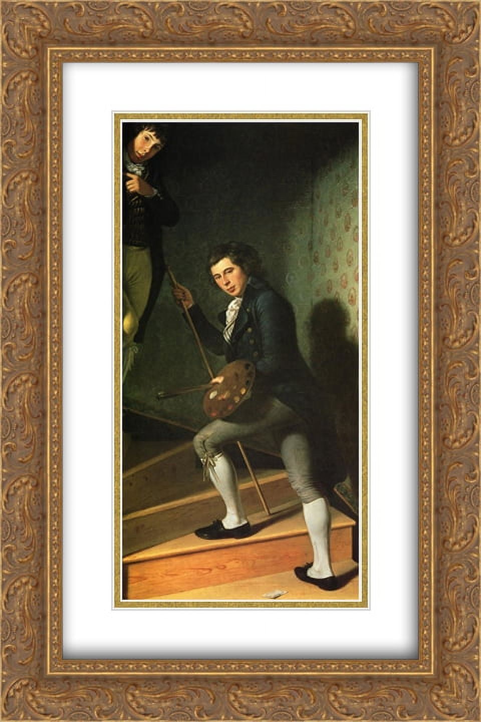 Charles Willson Peale 2x Matted 16x24 Gold Ornate Framed Art Print 'The ...