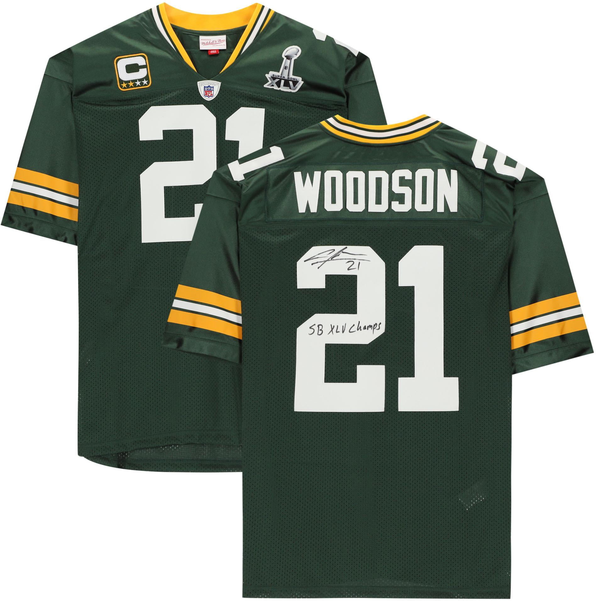 Charles Woodson Green Bay Packers Autographed Green Mitchell & Ness ...