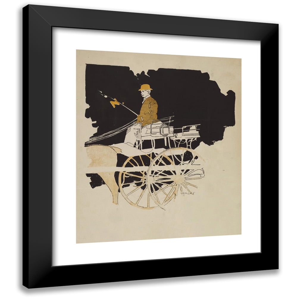 Charles Wright 12x14 Black Modern Framed Museum Art Print Titled - Man ...