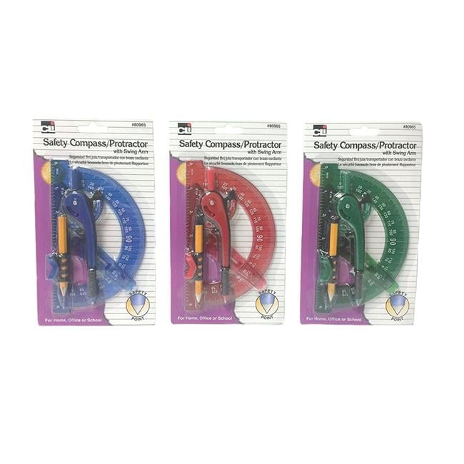 Charles leonard 6 in. Compass & Swing Arm Protractor - 12 - Walmart.com