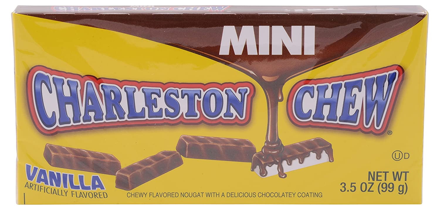 Charleston Chew - Chocolate Coated Chewy Nougat Bar, Old Fashioned ...
